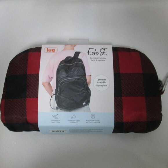 lug | Bags | Lug Echo Packable Se Backpack Buff Red Black Water ...
